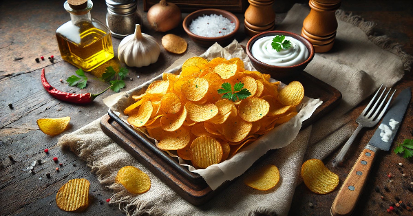 Chipsuri Din Cartofi Rumenite La Cuptor Reteta Crocanta - infoc.ro