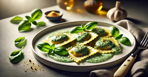 Ravioli Cu Sos Cremos De Spanac Reteta Rapida Si Delicioasa - infoc.ro